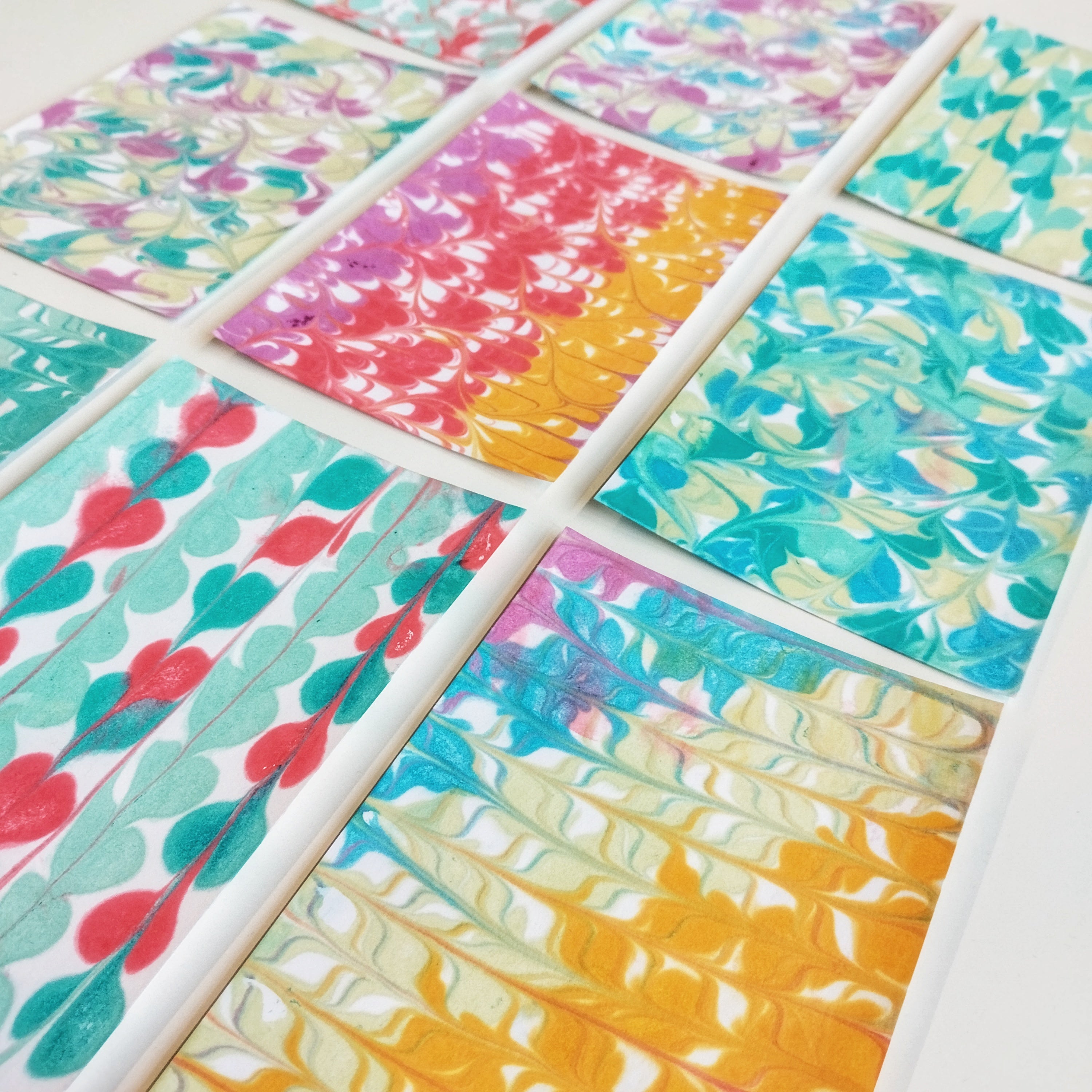 Procraftination - Marbling on Cards – Craft Atelier