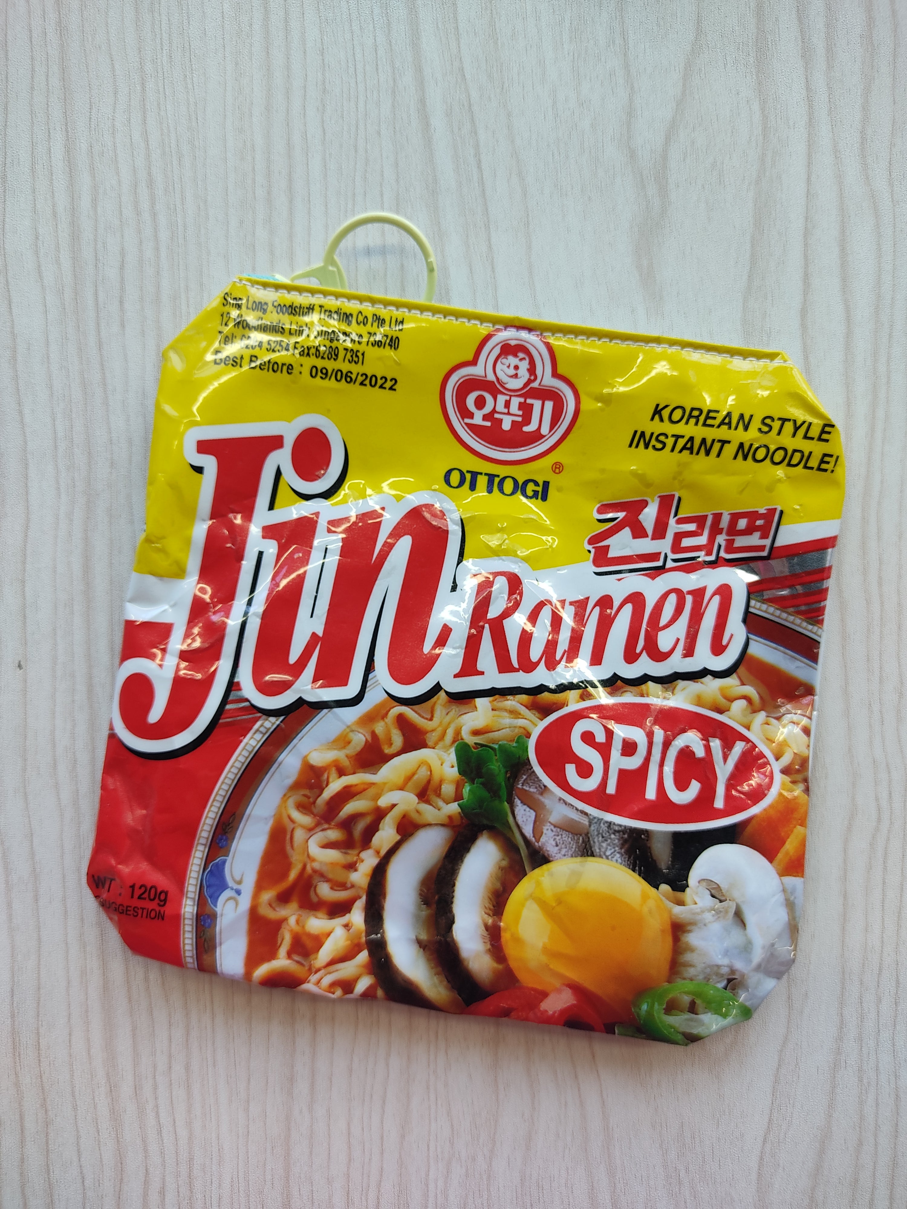 Upcycled Food Wrapper - Zip Pouch Yellow Jin Ramen – Craft Atelier