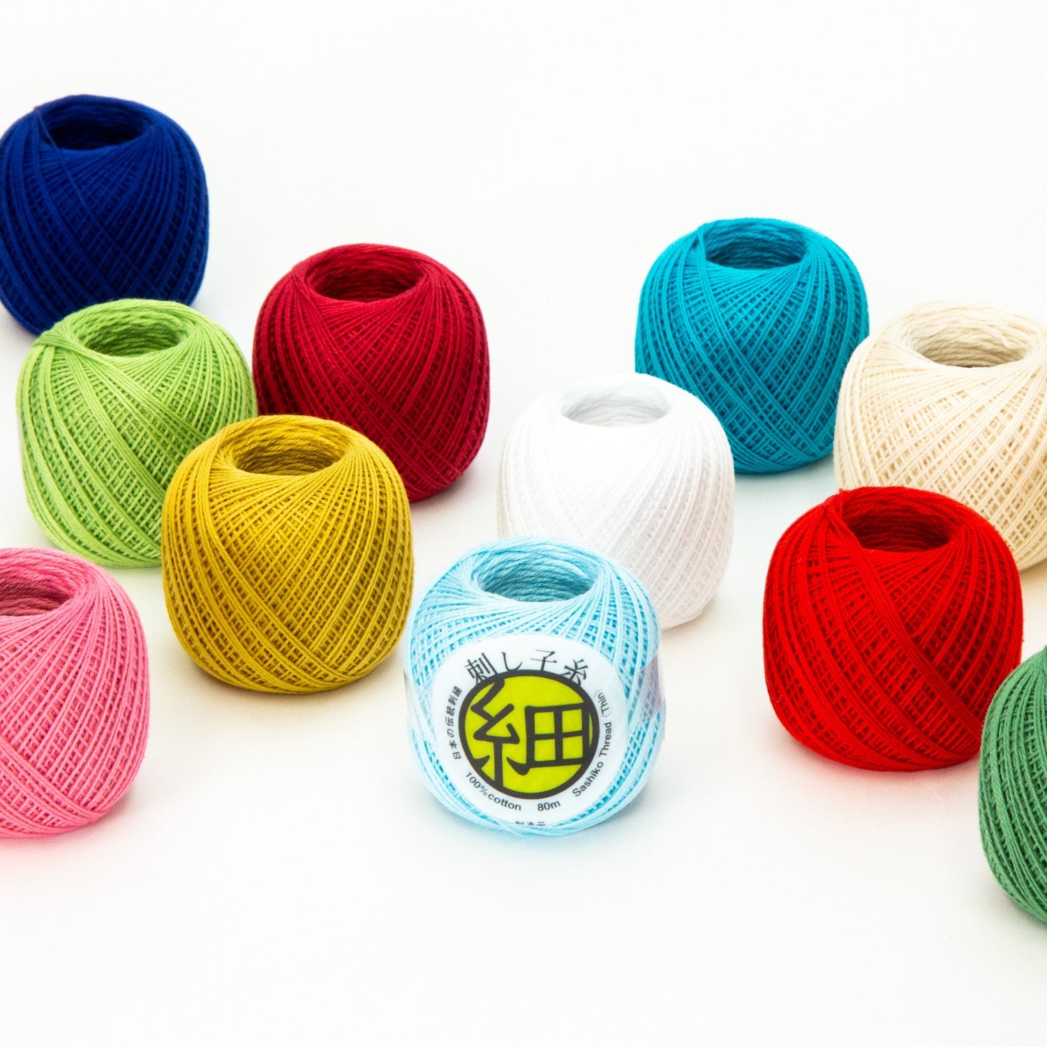 Olympus Sashiko Thread (Thin Type) - Solid Colours (80m ball) – Craft ...